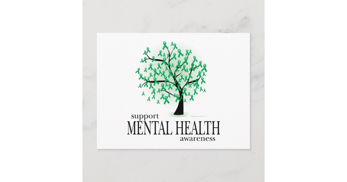 Mental Health Tree Postcard | Zazzle