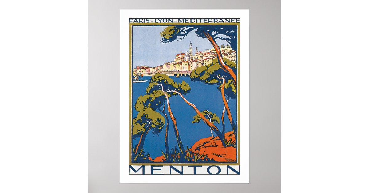 Menton Poster | Zazzle