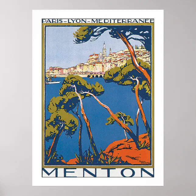 Menton Poster | Zazzle