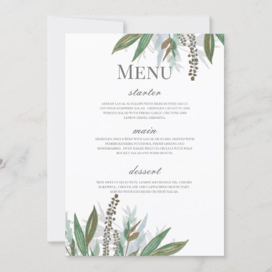 Menu Invitation | Zazzle.com