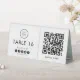 Menu Tableside Ordering QR Code Table Tent | Zazzle
