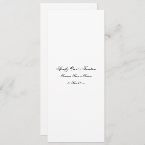 Menu template - Create your own | Zazzle
