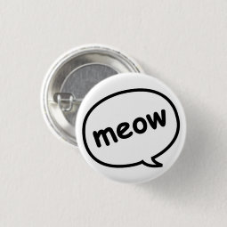 Meow Button | Zazzle