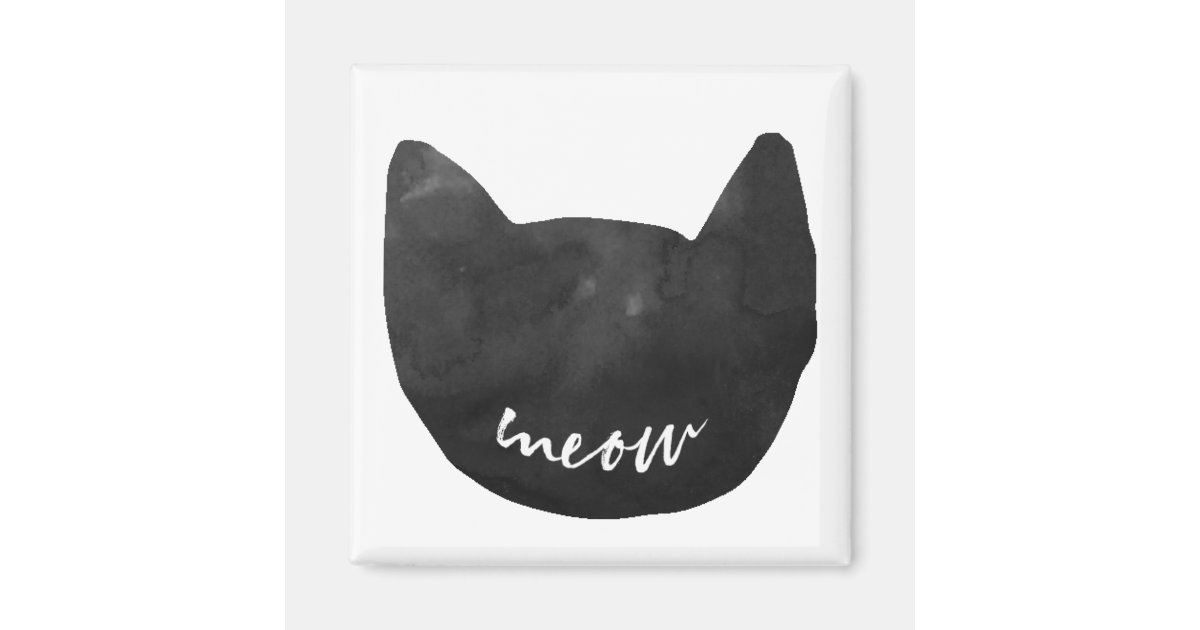 Meow Cat Magnet | Zazzle