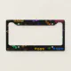 Meow Paw Prints License Plate Frame | Zazzle