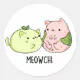 Meowchi Funny Mochi Pun Classic Round Sticker | Zazzle