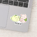 Meowchi Funny Mochi Pun Sticker | Zazzle