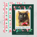 Meowy Christmas Cat Photo Christmas Holiday Card | Zazzle