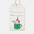 Meowy Christmas Cute Funny Pun Cat Kitty Lover Gift Tags | Zazzle