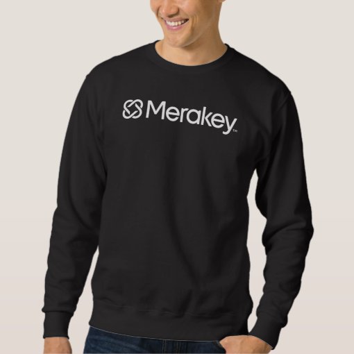 Merakey Logo Black Sweatshirt | Zazzle