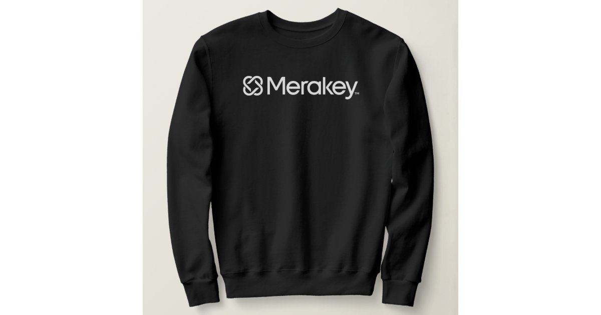 Merakey Logo Black Women's Sweatshirt | Zazzle