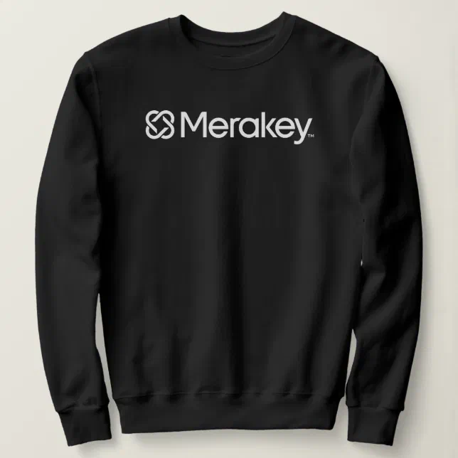 Merakey Logo Black Women's Sweatshirt | Zazzle