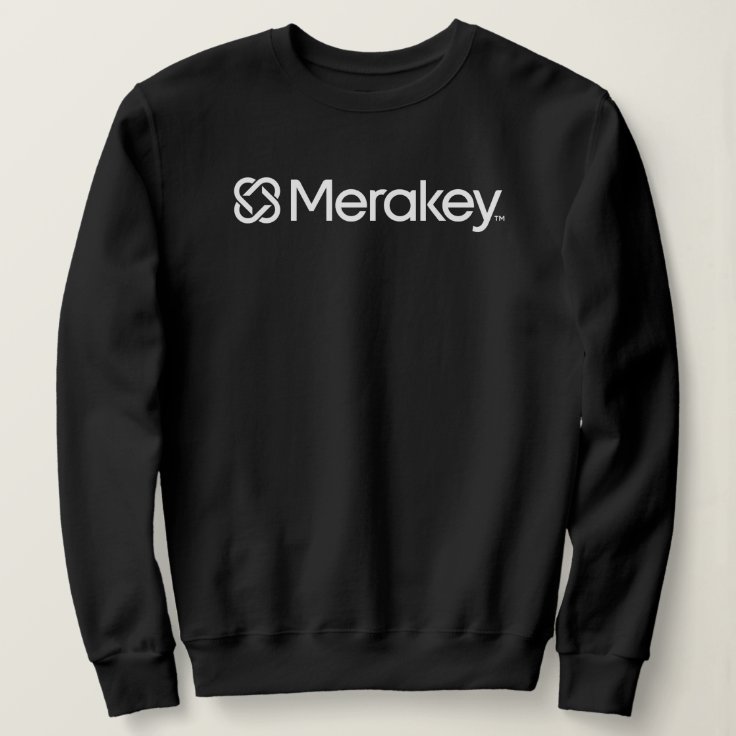 Merakey Logo Black Women's Sweatshirt | Zazzle