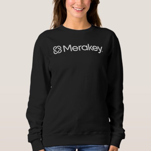Merakey Logo Black Women's Sweatshirt | Zazzle