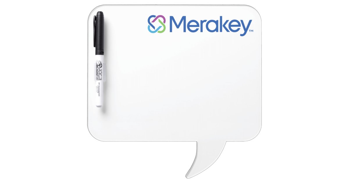 Merakey Logo Dry Erase Board | Zazzle