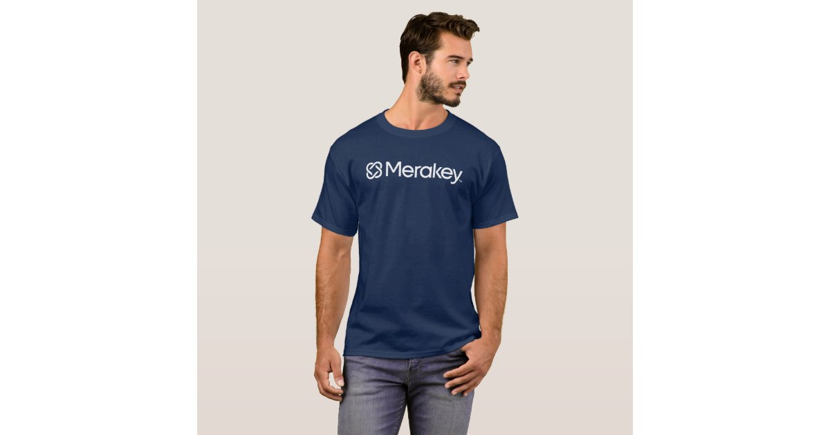 Merakey Logo Navy T-Shirt | Zazzle