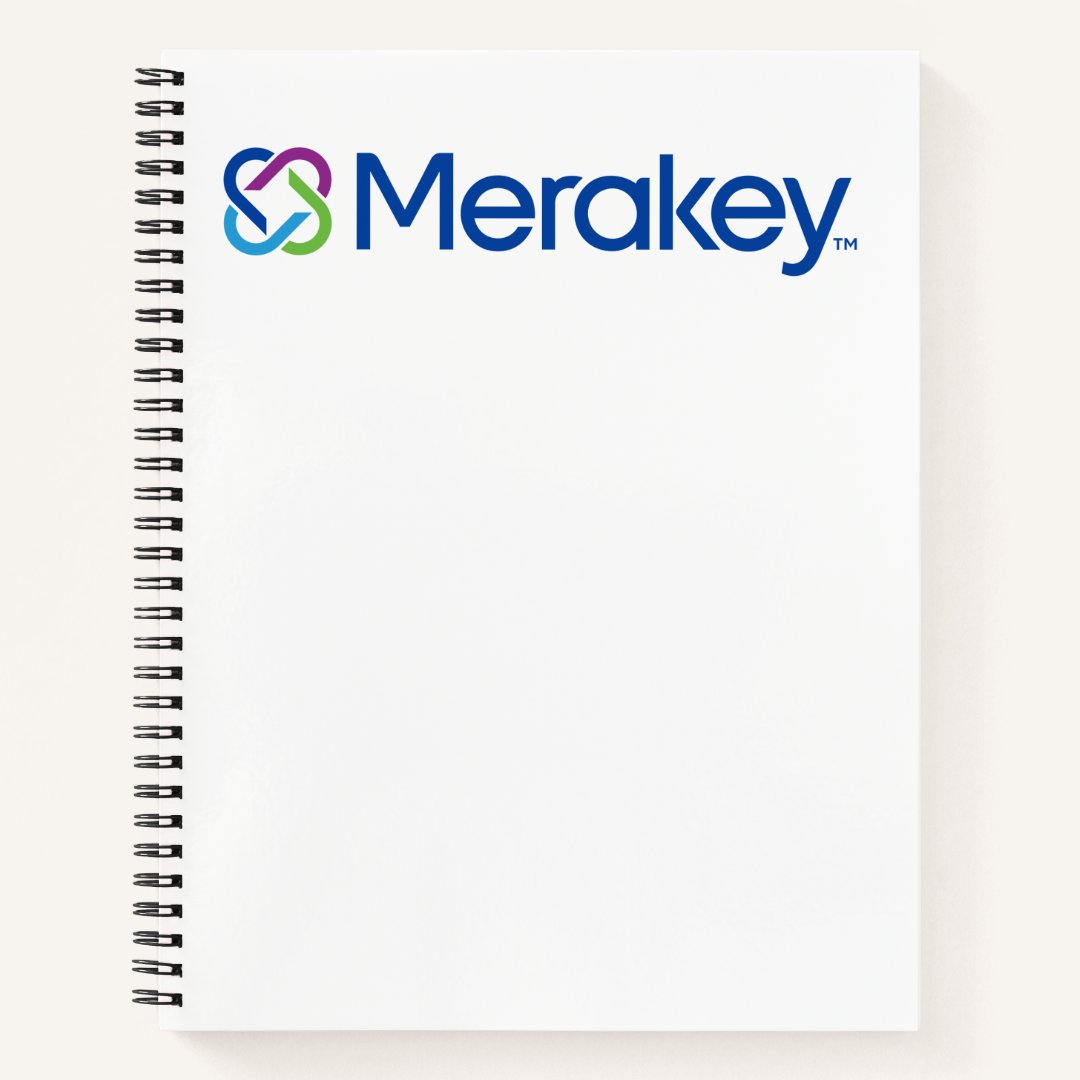 Merakey Logo Spiral Notebook | Zazzle
