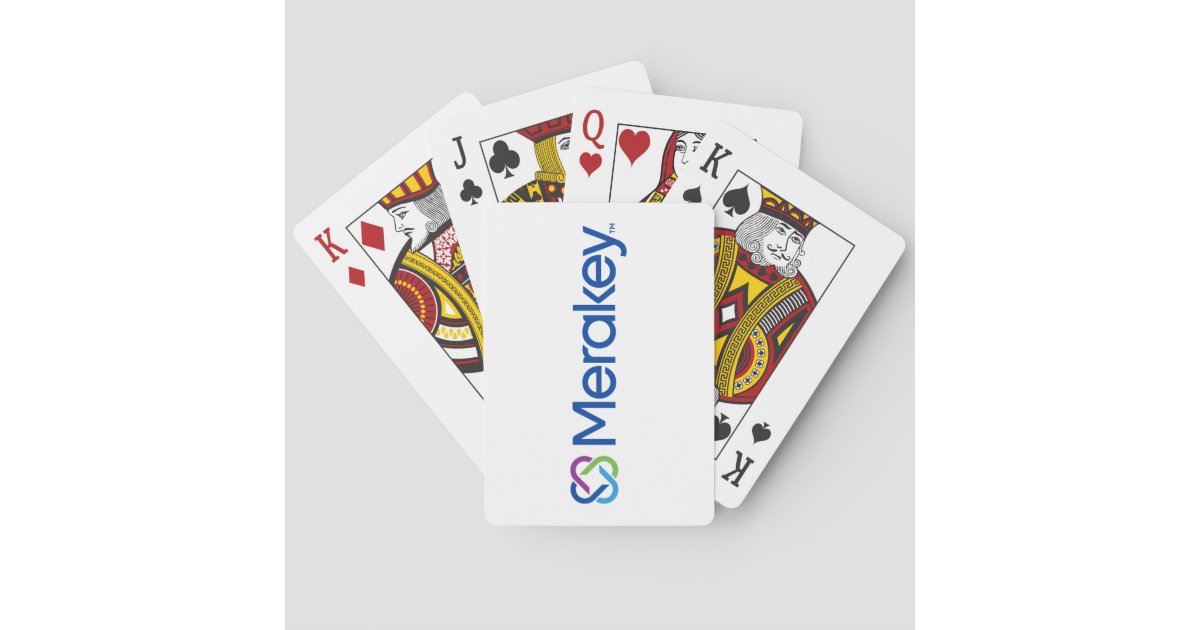 Merakey Logo Standard Playing Cards | Zazzle