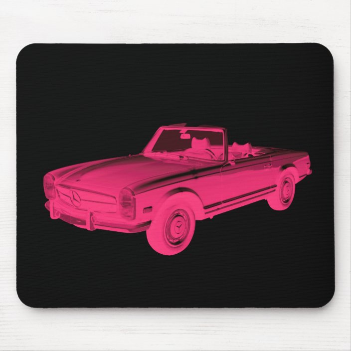 Mercedes Benz 280 SL Convertible Pop Art Mouse Pad | Zazzle.com