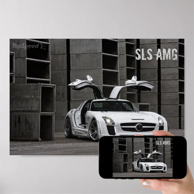 Mercedes-Benz SLS AMG FAB Design Poster | Zazzle