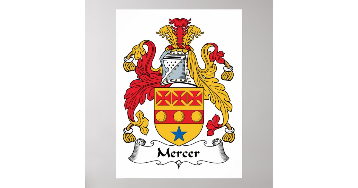 Mercer Family Crest Poster | Zazzle