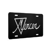 Mercer Full Logo License Plate | Zazzle