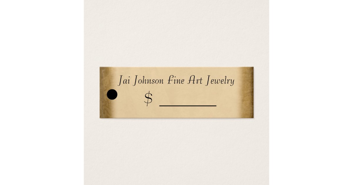 Merchandise Price Tags (Gold) | Zazzle