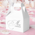 Merci Beaucoup Elegant Calligraphy Thank You Favor Boxes | Zazzle