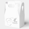 Merci Beaucoup Elegant Calligraphy Thank You Favor Boxes | Zazzle