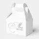 Merci Beaucoup Elegant Calligraphy Thank You Favor Boxes | Zazzle