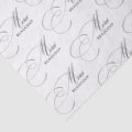 Merci Beaucoup Elegant Calligraphy Thank You Tissue Paper | Zazzle