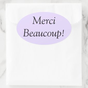 Merci Beaucoup Sticker | Zazzle