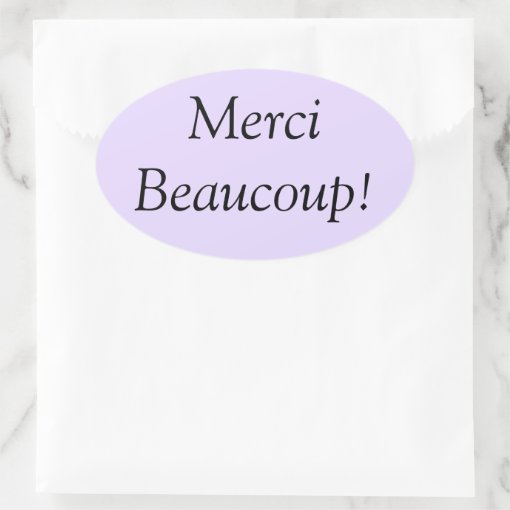Merci Beaucoup Sticker | Zazzle