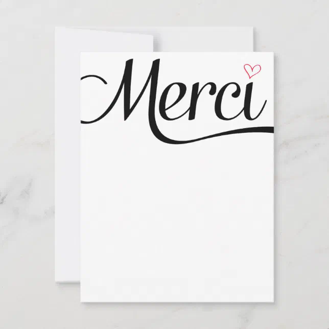 Merci Flat Thank You Notes | Zazzle