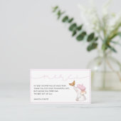 Merci French Pink Girl Baby Shower Thank You Enclosure Card | Zazzle