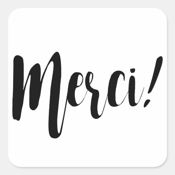 Merci Stickers | Zazzle