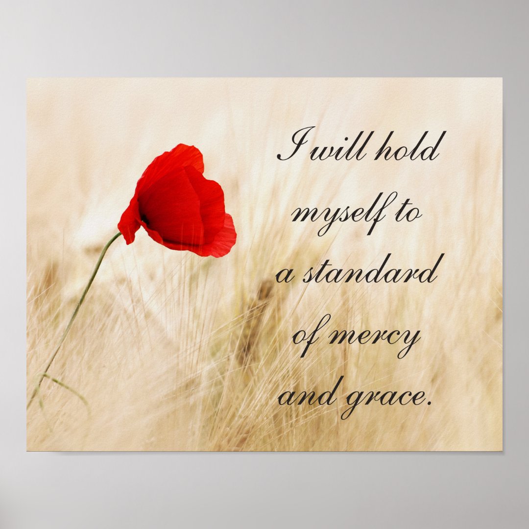 Mercy and Grace Frameable Poster | Zazzle