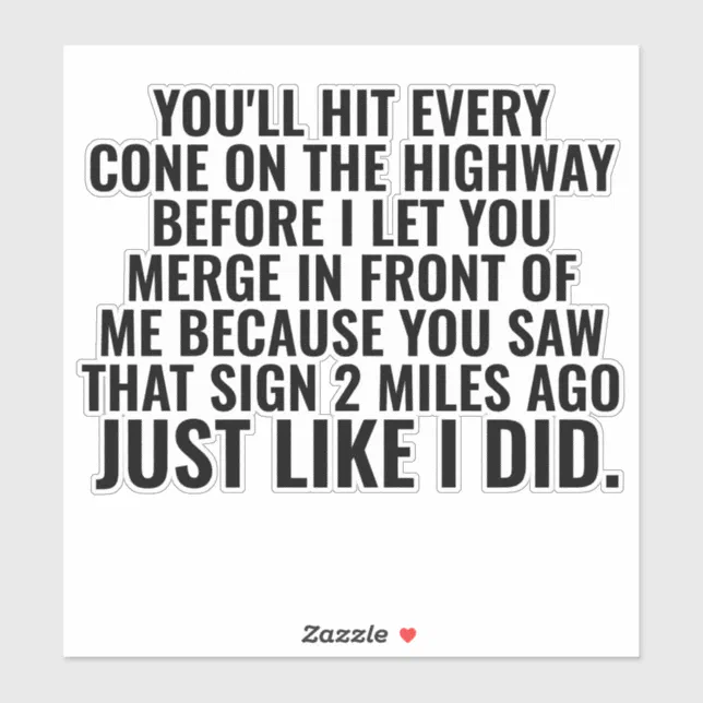 Merge Custom-Cut Vinyl Sticker | Zazzle