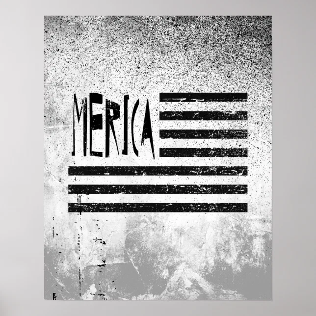 Merica Flag Poster | Zazzle