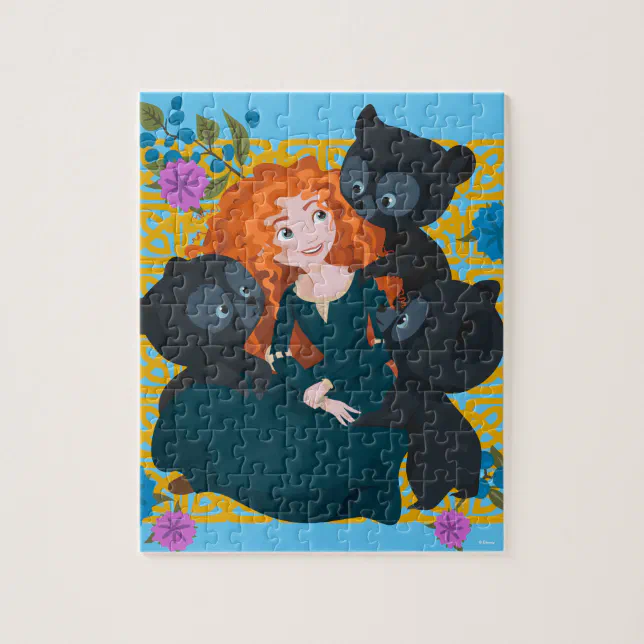 Merida and her Bear Brothers Jigsaw Puzzle | Zazzle