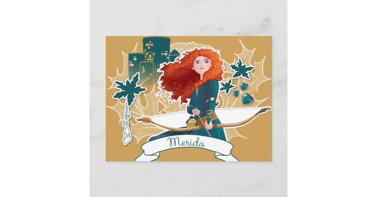 Merida - Brave Princess Postcard | Zazzle