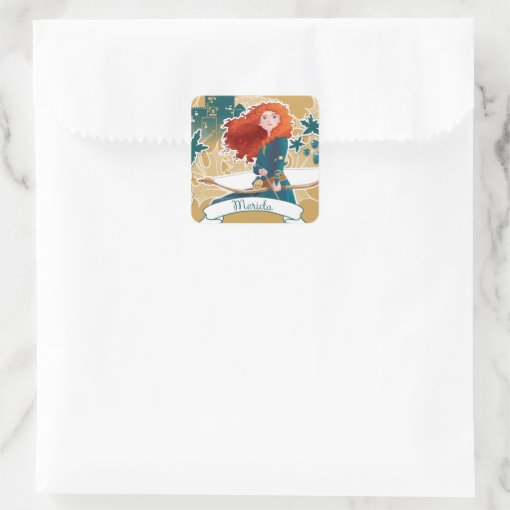 Merida - Brave Princess Square Sticker | Zazzle