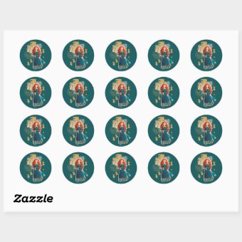 Merida - Confidence Makes Me Brave Classic Round Sticker | Zazzle