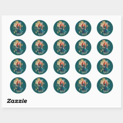 Merida - Confidence Makes Me Brave Classic Round Sticker | Zazzle
