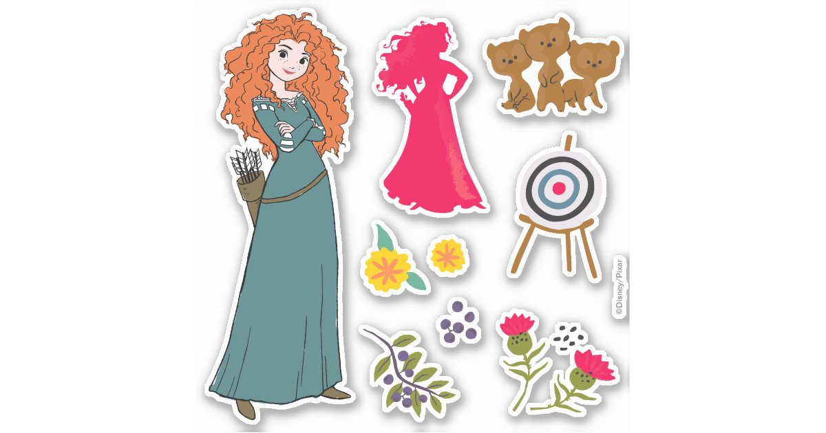 Merida Icons Sticker | Zazzle