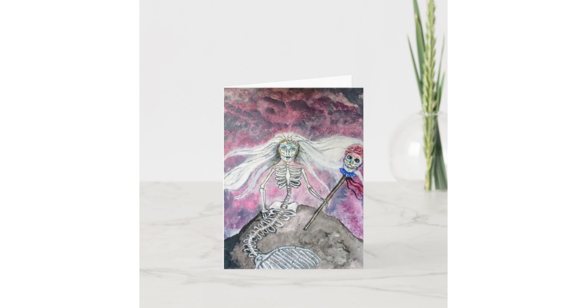 Meridol, Queen of the Undead Mermaids Card | Zazzle