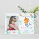 Merkitten birthday invitation Girl photo Magical | Zazzle