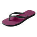 Merlot (solid color) flip flops | Zazzle
