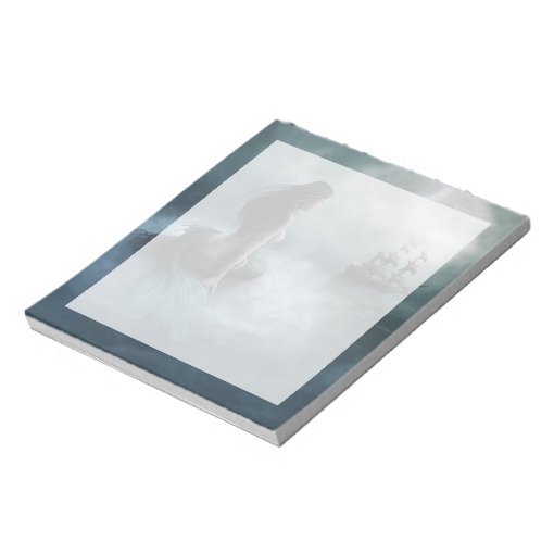 Mermaid and Pirate Ship Notepad | Zazzle