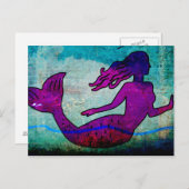 Mermaid Art Postcard | Zazzle